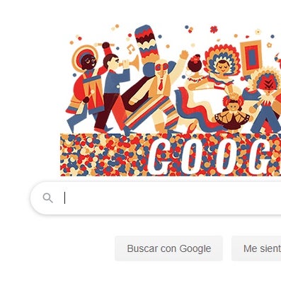 Google lanza un 'Doodle' como un tributo al carnaval de Barranquilla