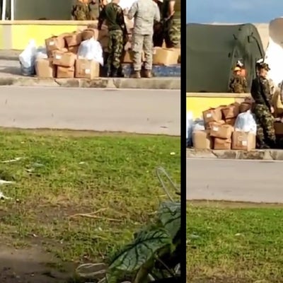 Investigan a soldados señalados de robar ayudas de Providencia