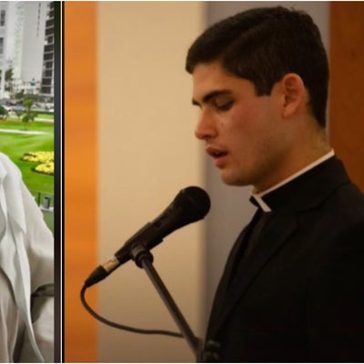 Una monja y un sacerdote cuelgan sus hábitos para unirse como familia