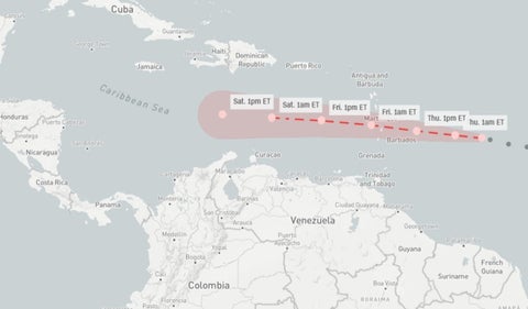 Tormenta Bret en Colombia: pasará por el Mar Caribe