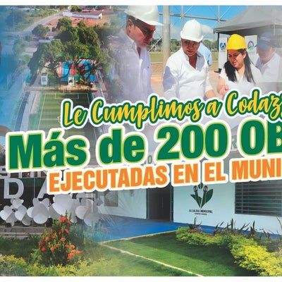 Proyectos en Agustín Codazzi, que impulsó alcalde Benjumea