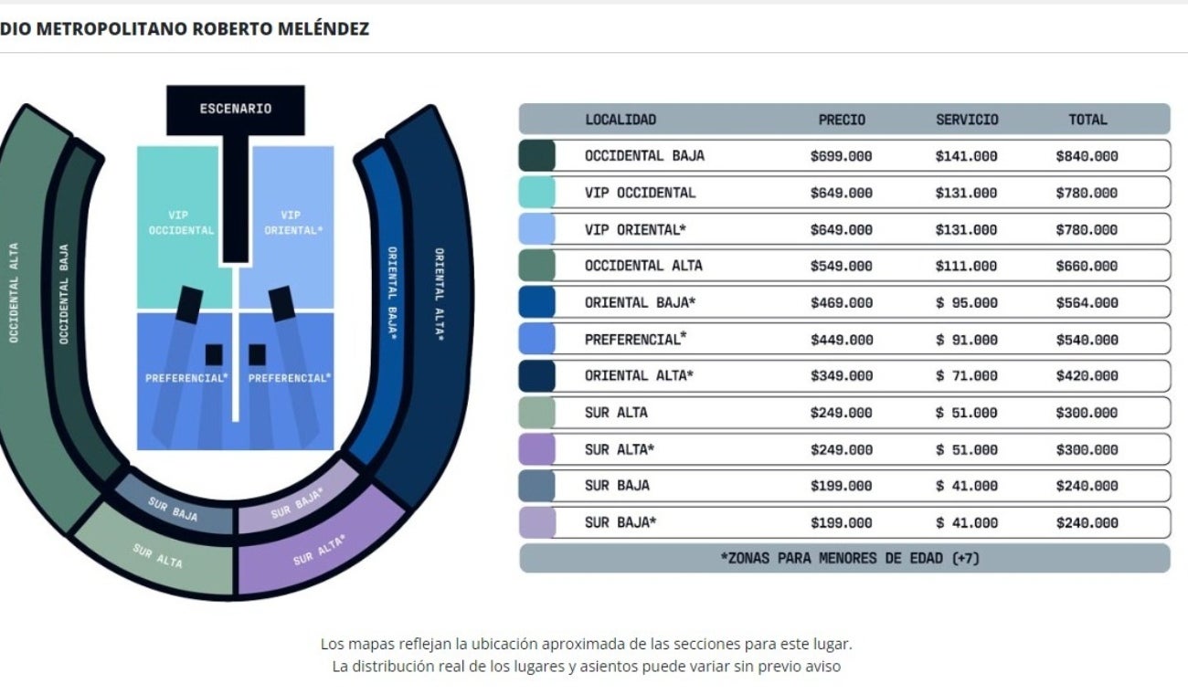 PRECIOS boletas de SHAKIRA: concierto en BOGOTÁ | Noticias Radio Continente