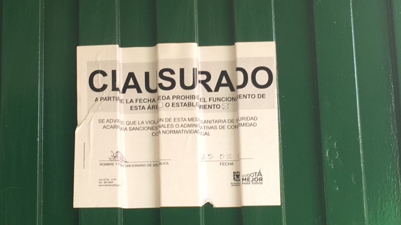 Cierran la plaza de mercado Samper Mendoza de Bogotá