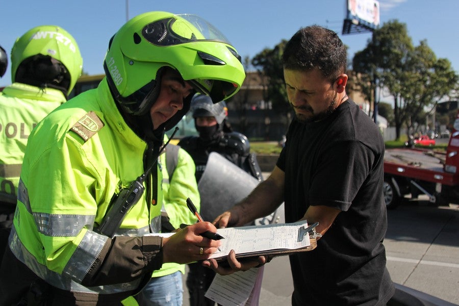 Tarifas de comparendos para 2020 en Colombia