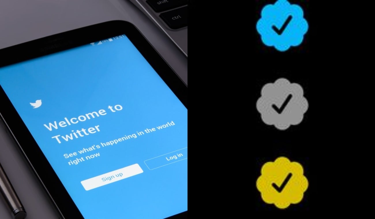verificaciones de Twitter por colores