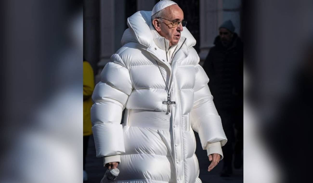 Imagen viral del papa Francisco fue creada con inteligencia artificial