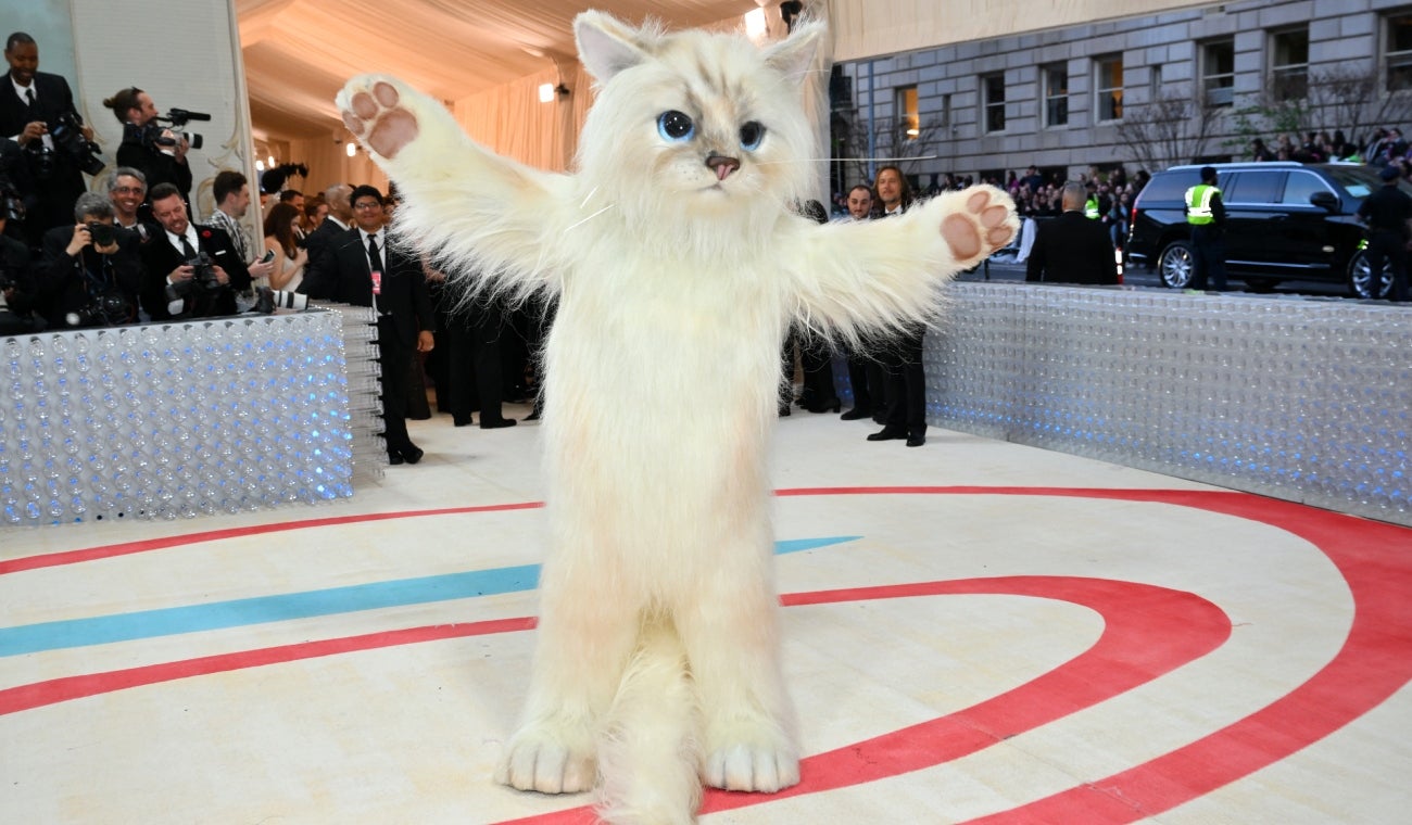 Met Gala 2023: Choupette, la gata de Karl Lagerfeld representada por Jared