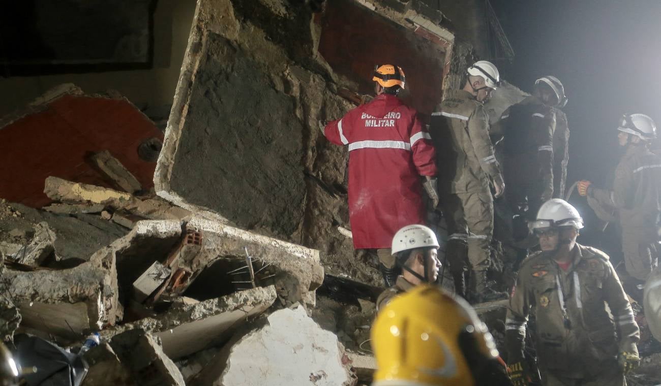 Derrumbe de edificio en Brasil dejó 14 muertos
