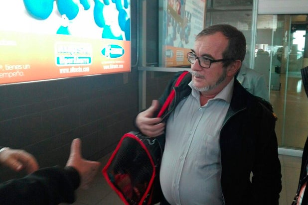 Timochenko llegó a Colombia para iniciar su campaña presidencial