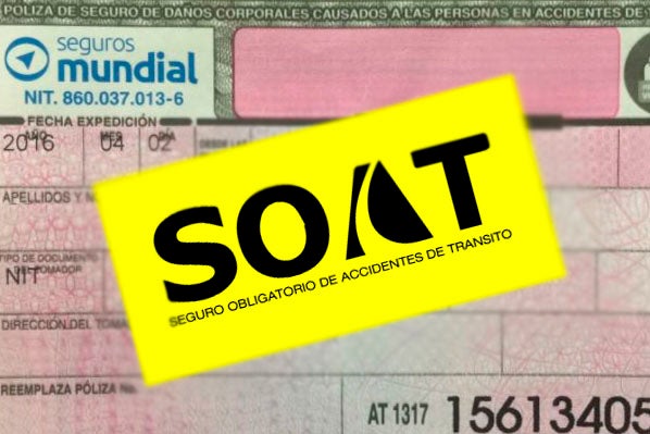 Proyecto de ley busca reducir costo del SOAT hasta en un 30%