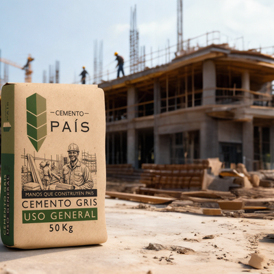 Cemento País tiene nueva imagen en honor a la construcción